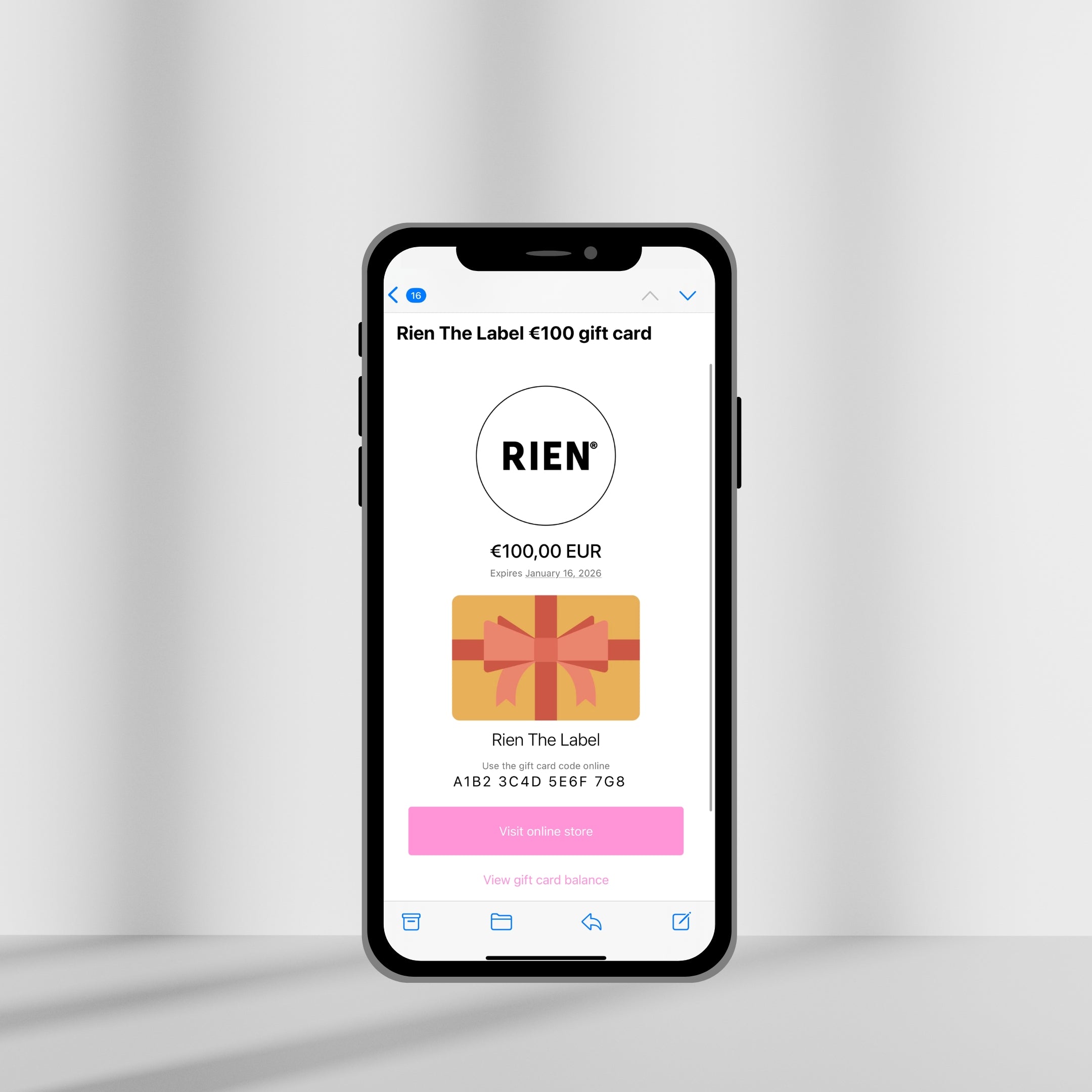 Rien E-Gift Card – Rien The Label